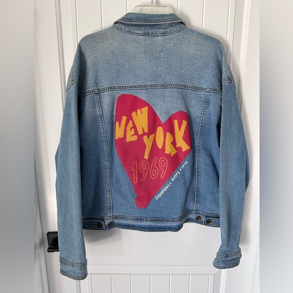 Jackets & Coats | Pride Lgbtq Denim Jacket 1969stonewall Riots New York ...